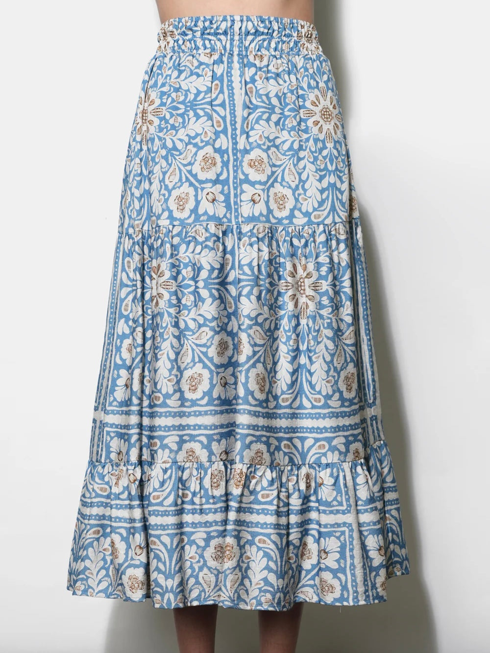 Amelia Tiered Midi Skirt – Swish Avenue