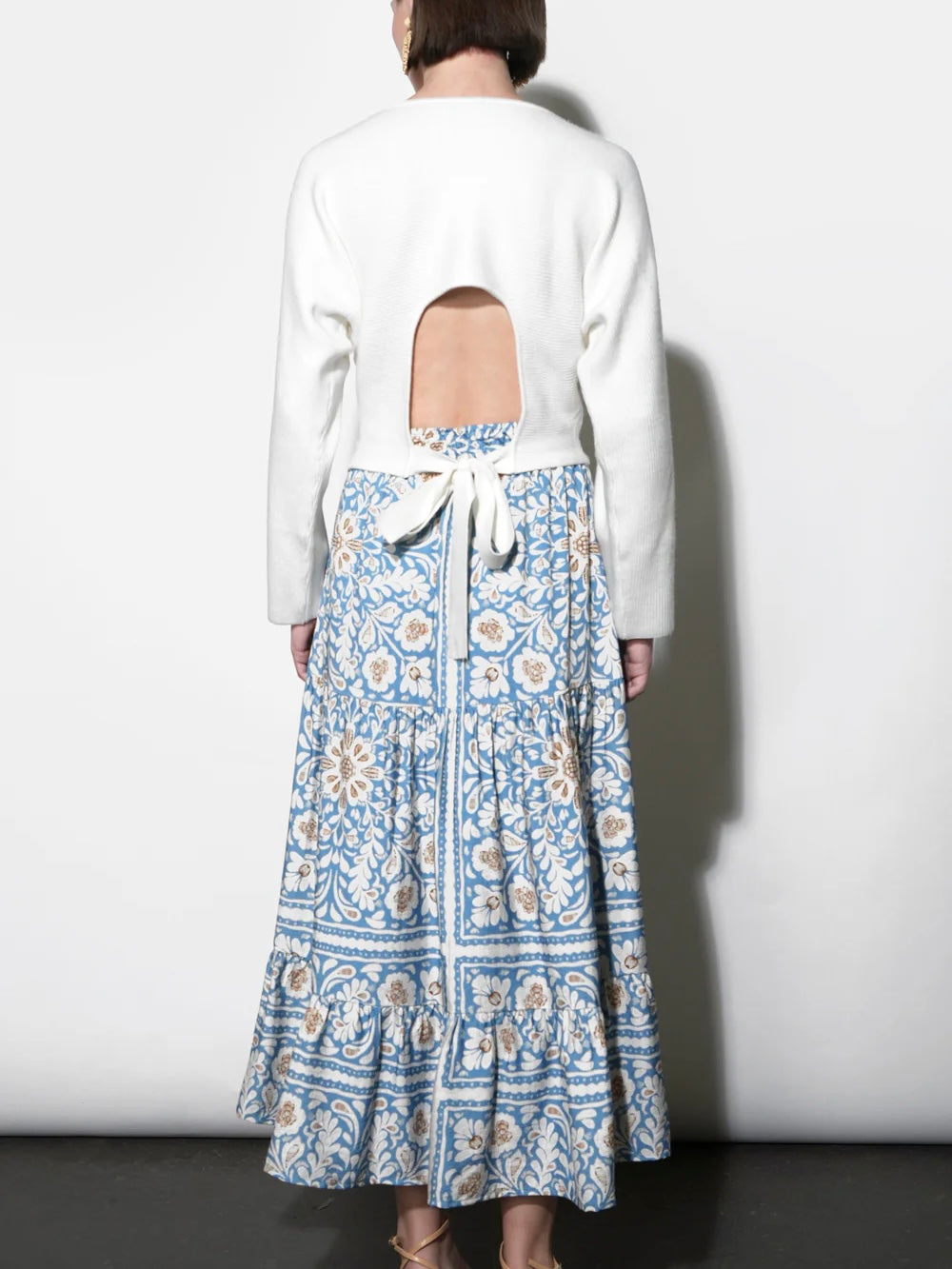 Amelia Tiered Midi Skirt – Swish Avenue